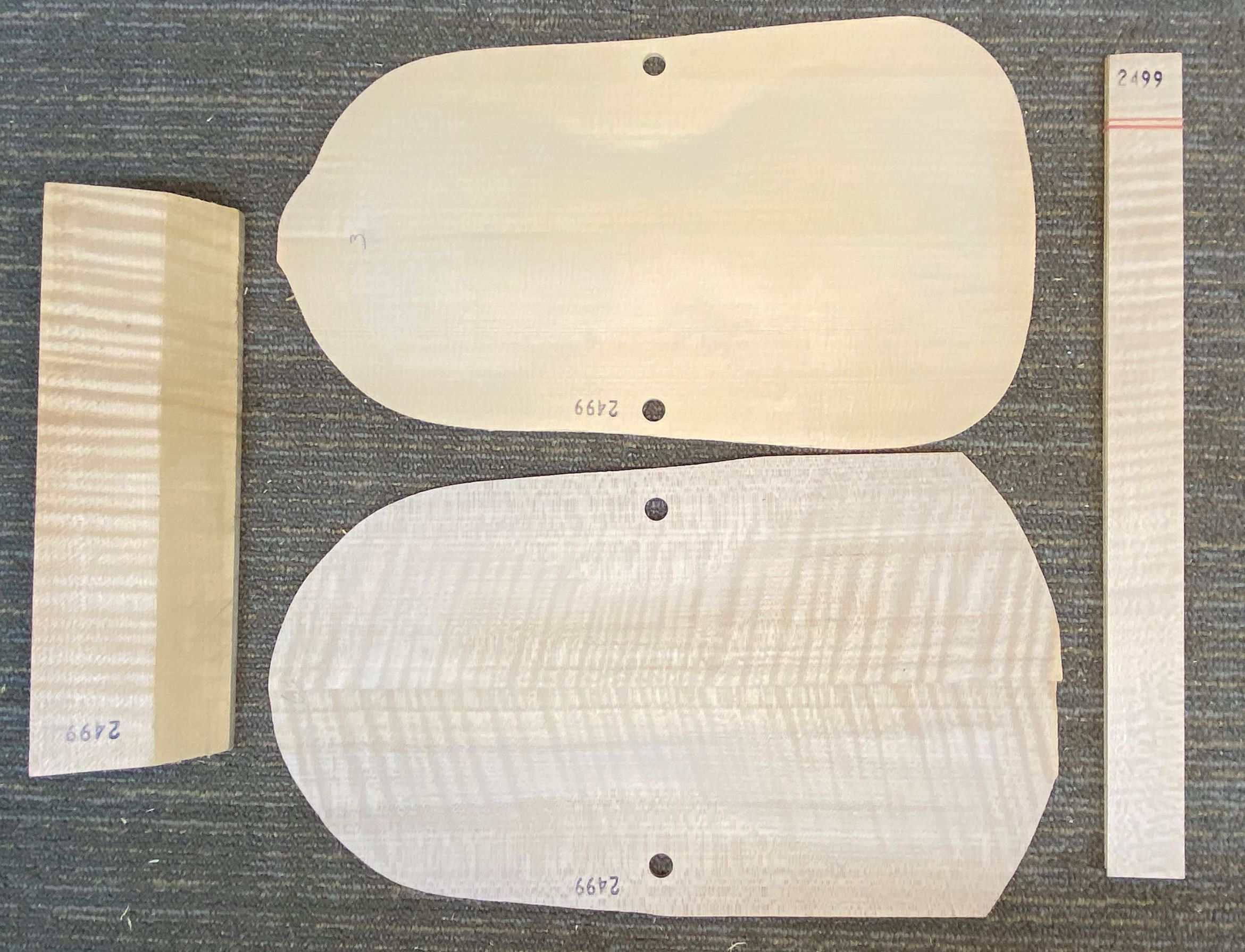Violin Wood Pre-Carved "Kit" Item: VLN-PCKIT-2499 - Old World Tonewood Co.