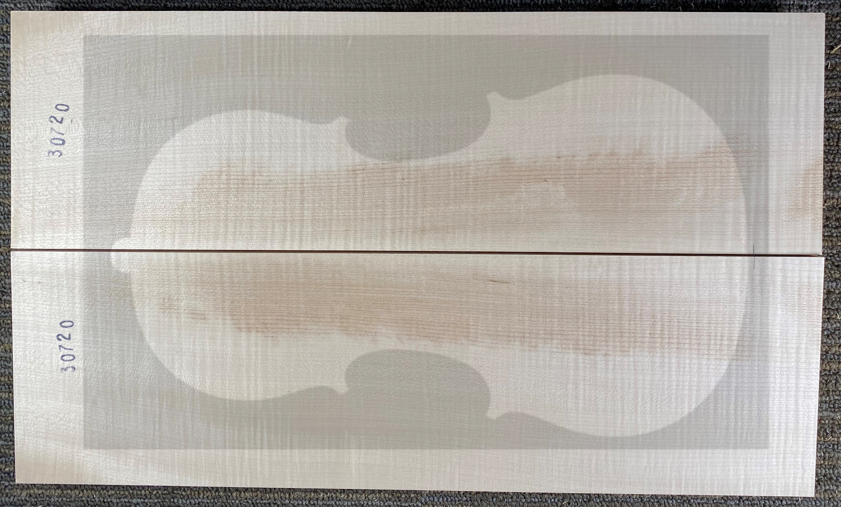 2-piece violin back Figured European Maple Item: V2P30720 - Old World ...